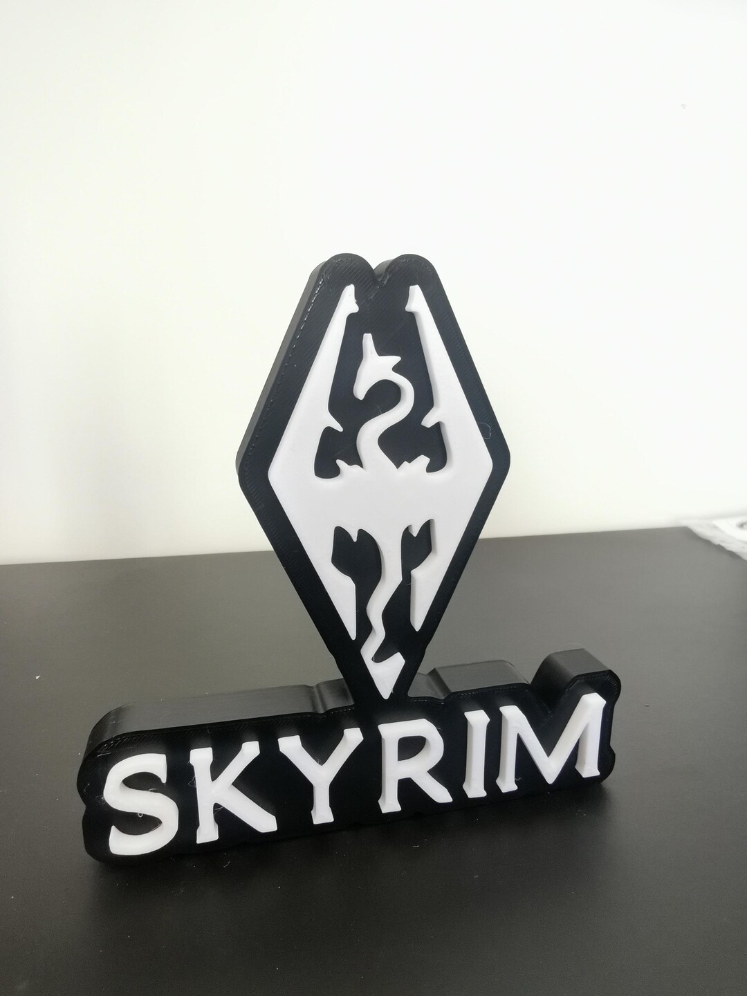 Skyrim 3d Print Logo Art - Etsy