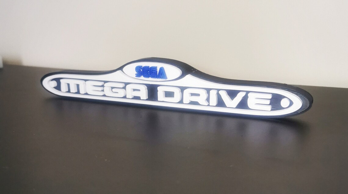 Sega Mega Drive Logo 3D Printed - Etsy