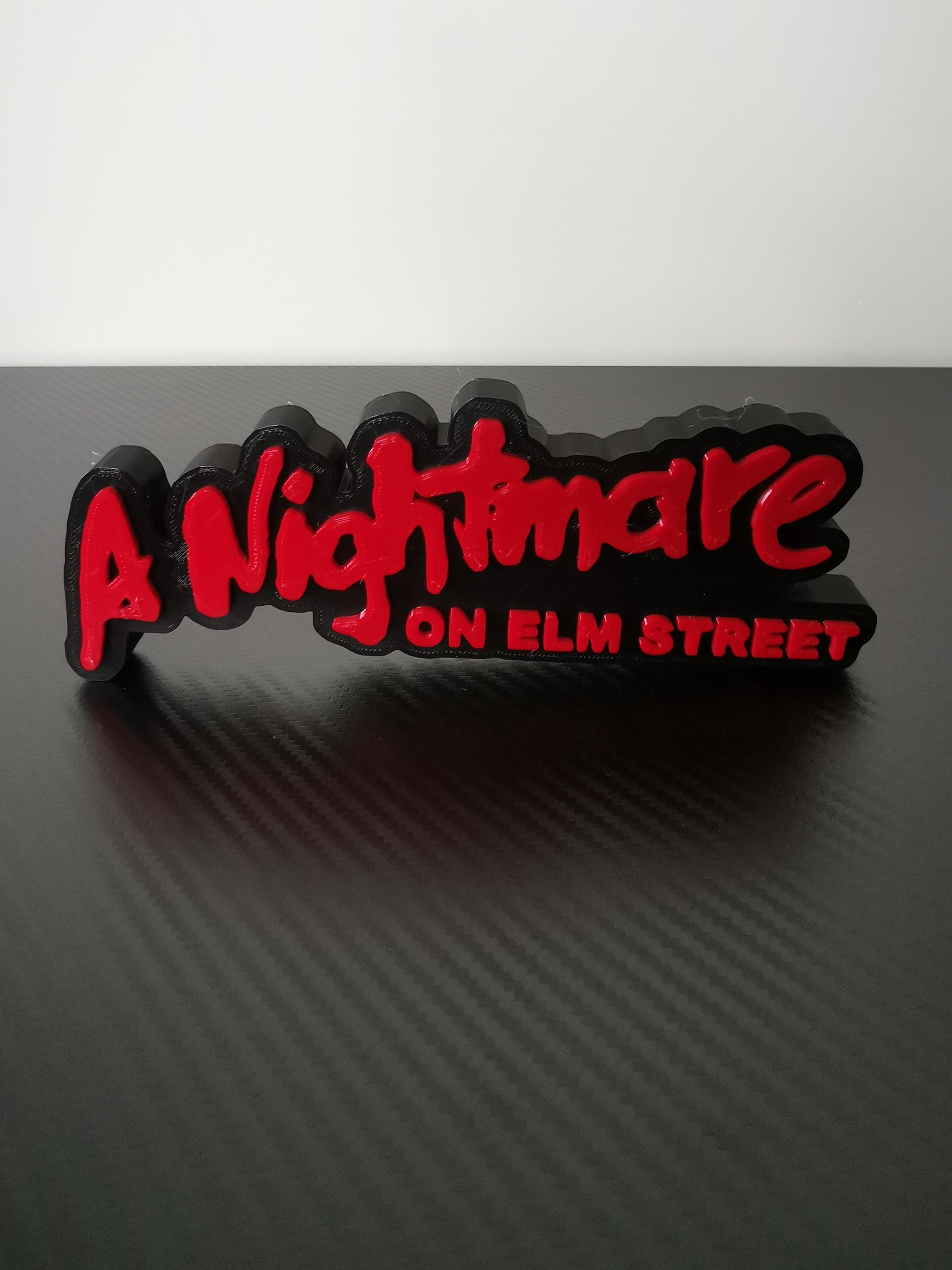 A Nightmare on Elm Street 3d Print Logo - Etsy