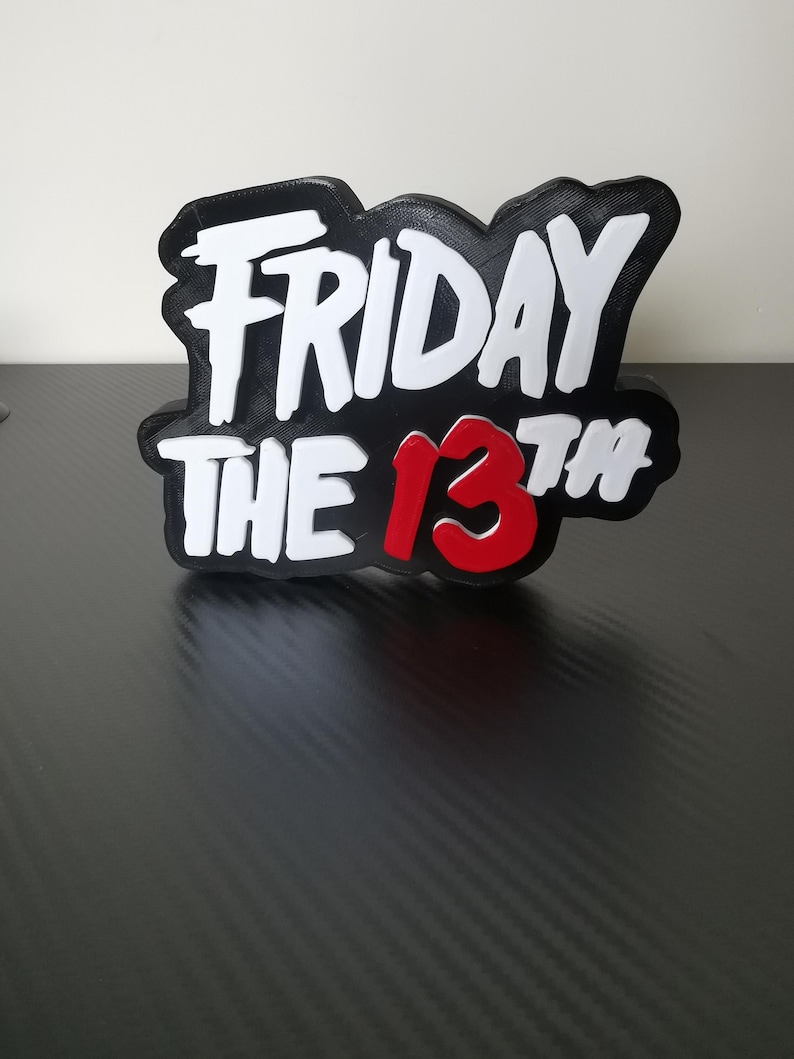 Friday the 13th 3d Printed Logo - Etsy