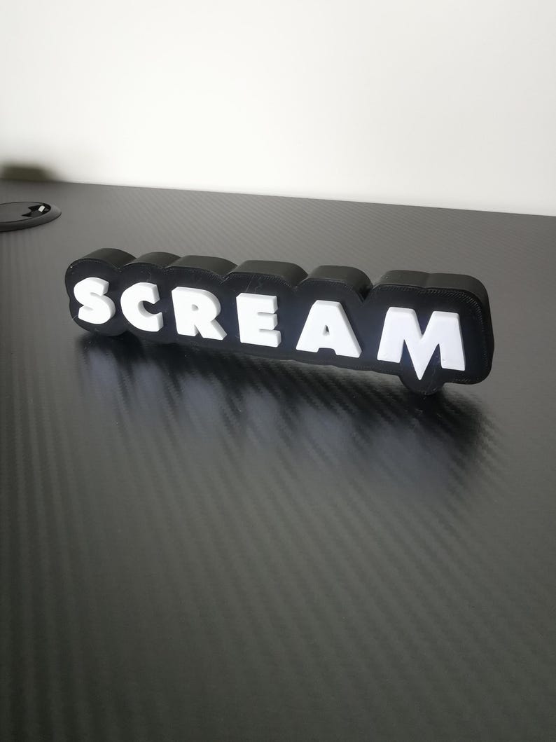 Scream 3d Printed Logo - Etsy