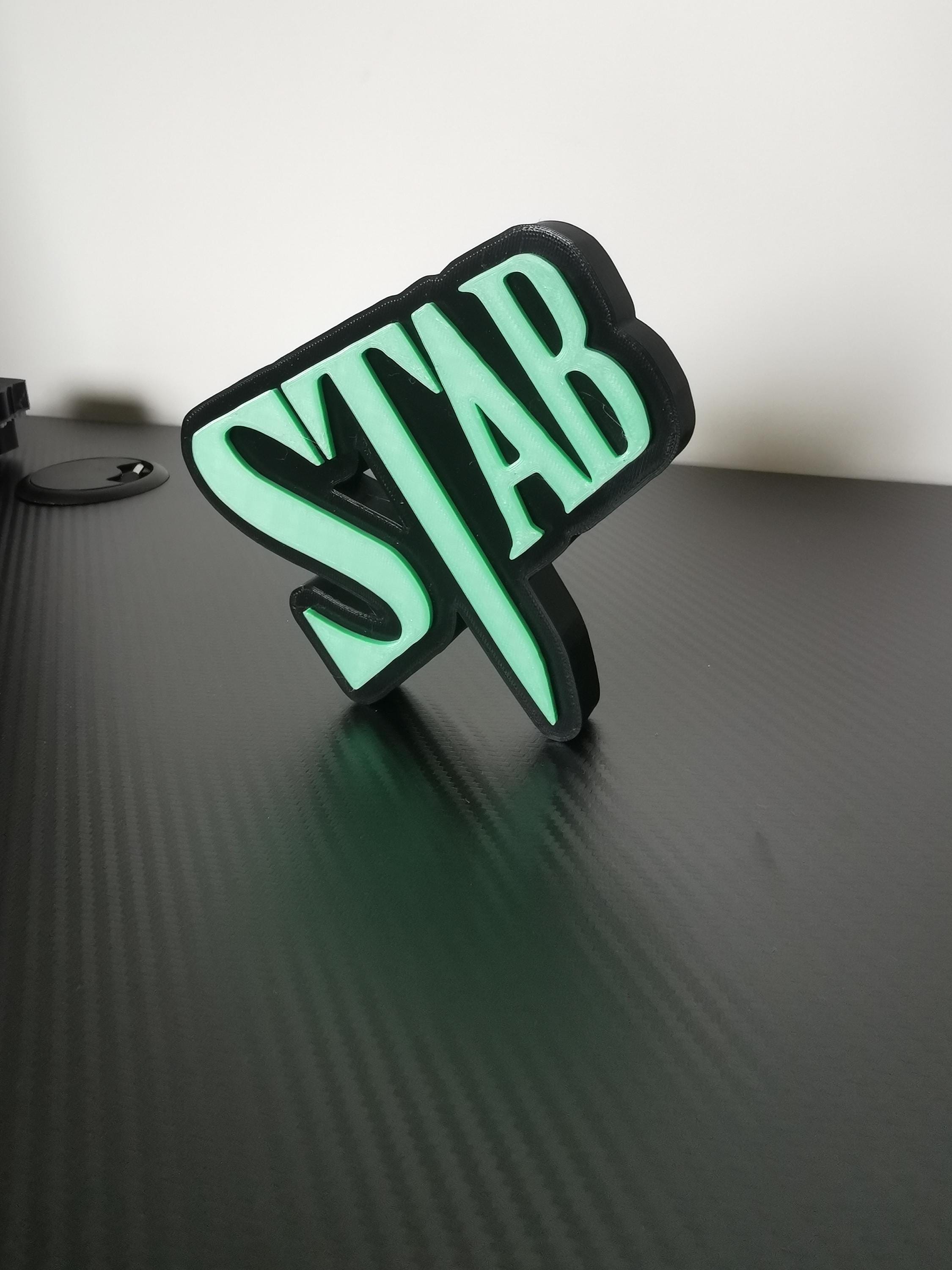 Stab Movie scream 3d Printed Logo - Etsy