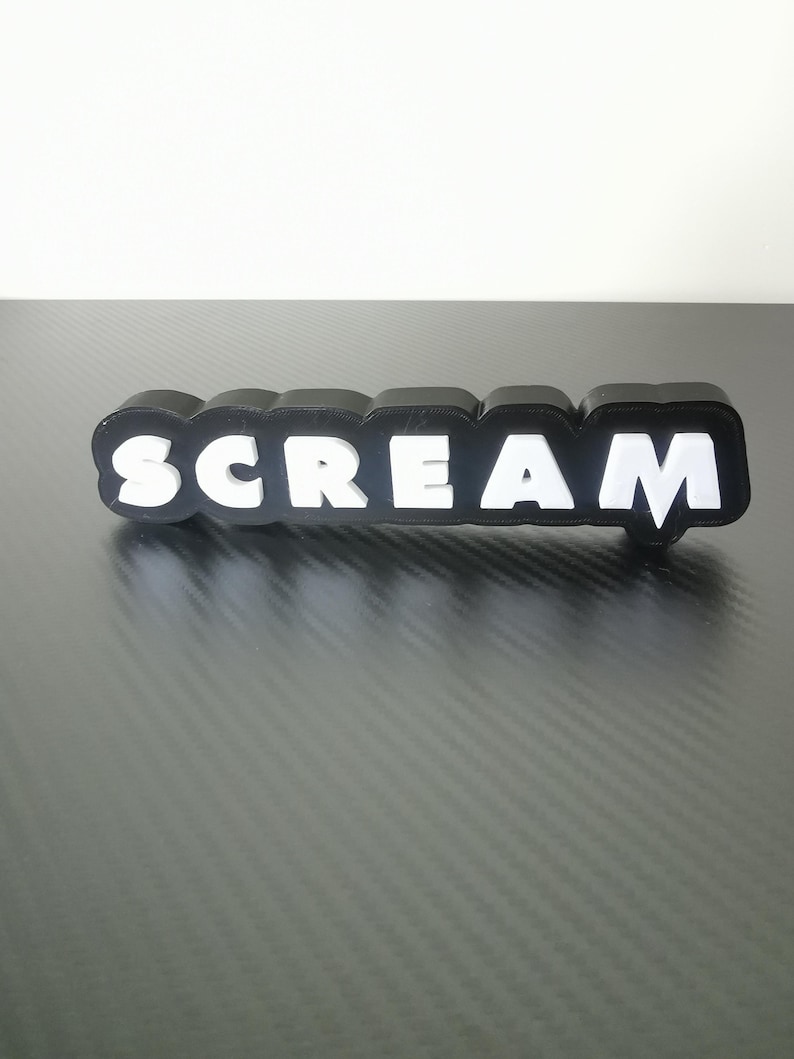 Scream 3d Printed Logo - Etsy