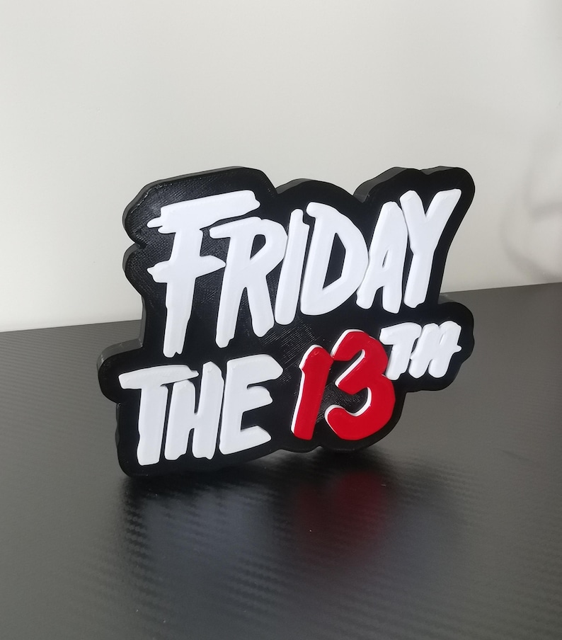 Friday the 13th 3d Printed Logo - Etsy