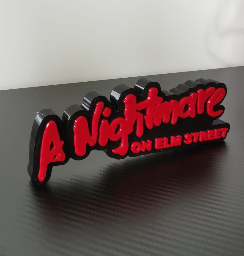 A Nightmare on Elm Street 3d Print Logo - Etsy