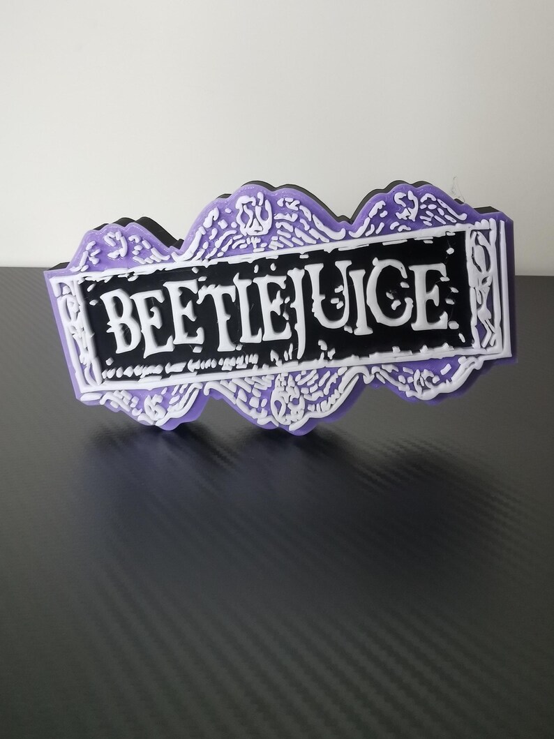 Beetlejuice 3d Printed Logo - Etsy
