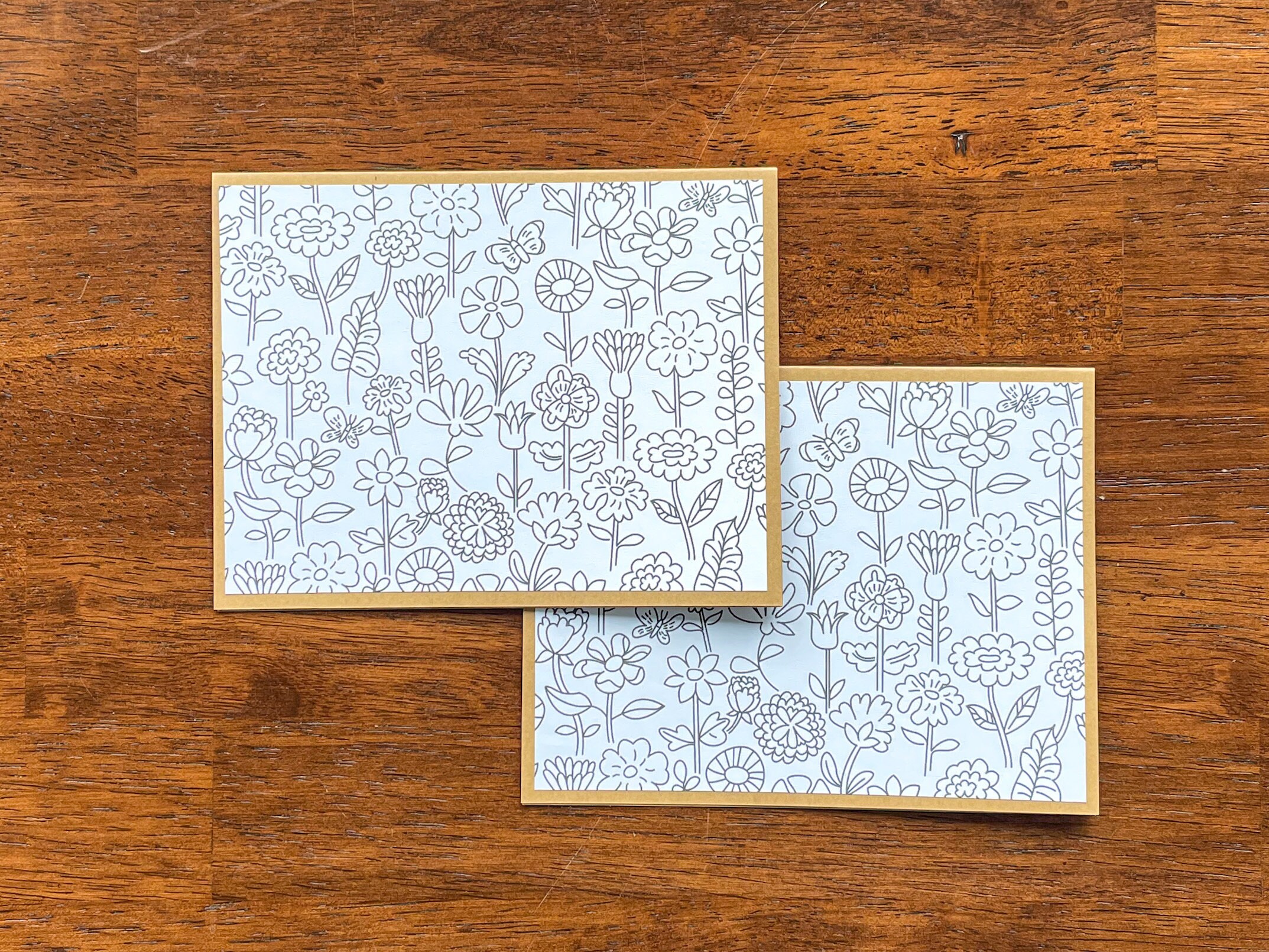 Coloring Page Notecards, Set of 8 Cards and Envelopes, Party ...