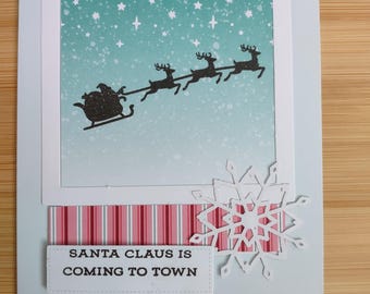 Christmas Printable- Santa Claus is Coming to Town - Etsy