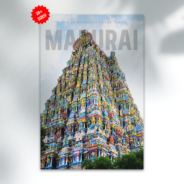 South Indian Temple Posters - Etsy