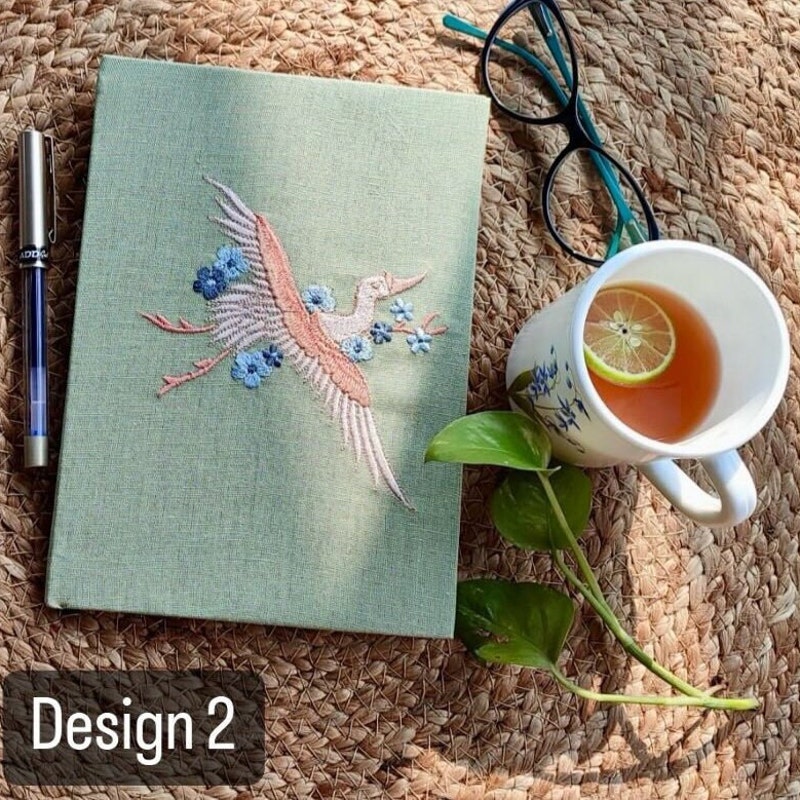 Embroidered Notebook - Etsy