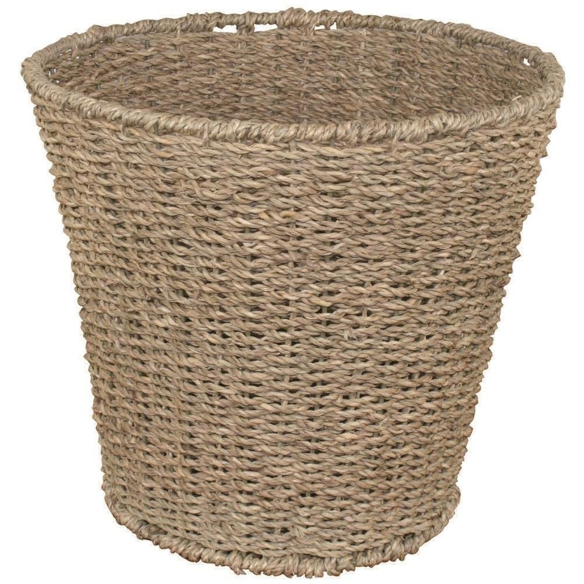 Mantraraj Natural Round Waste Paper Basket Bin Round Storage Basket ...