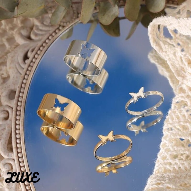 Butterfly Ring - Etsy