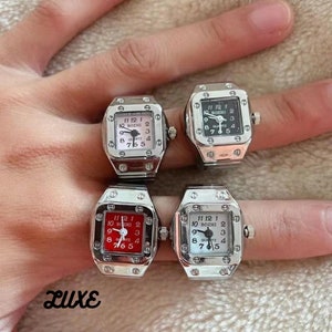 Mini Watch Unique Ring, Custom Jewelry Watch, Vintage Functional Clock ...