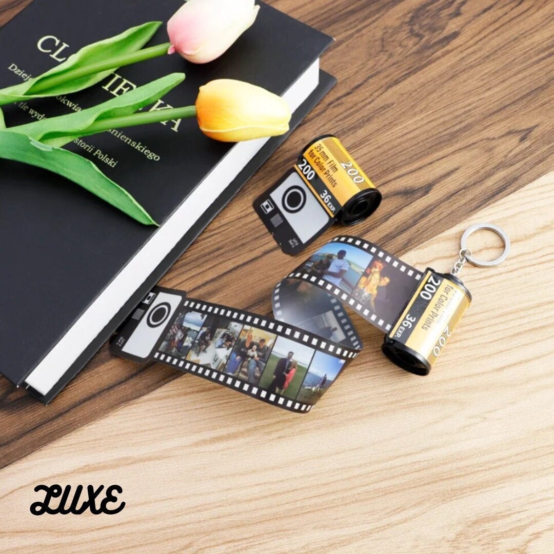 Custom Film Roll Keychain, Personalized Photo Film Roll, Photos ...
