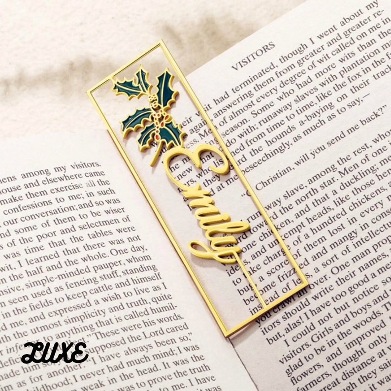 Custom Birth Flower Bookmark, Personalized Name, Floral Reader Gift - Etsy