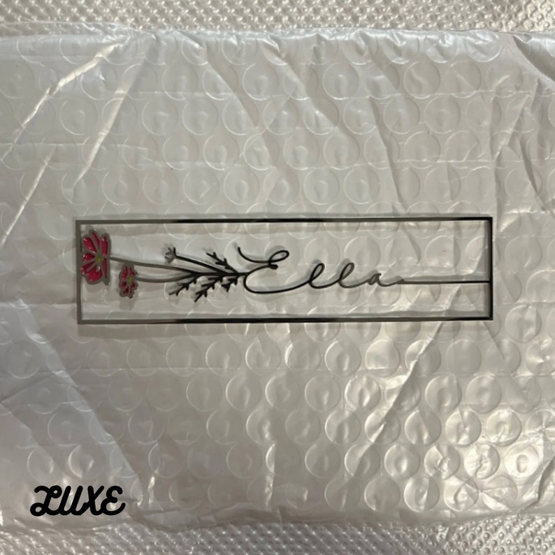 Custom Birth Flower Bookmark, Personalized Name, Floral Reader Gift - Etsy