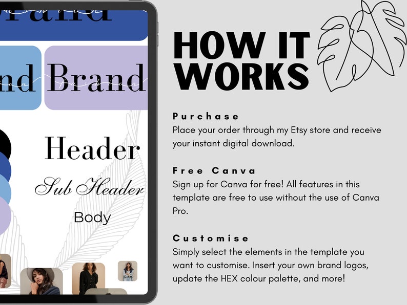 Fashion Brand Board Canva Template Trendy, Elegant, and Fashionable ...