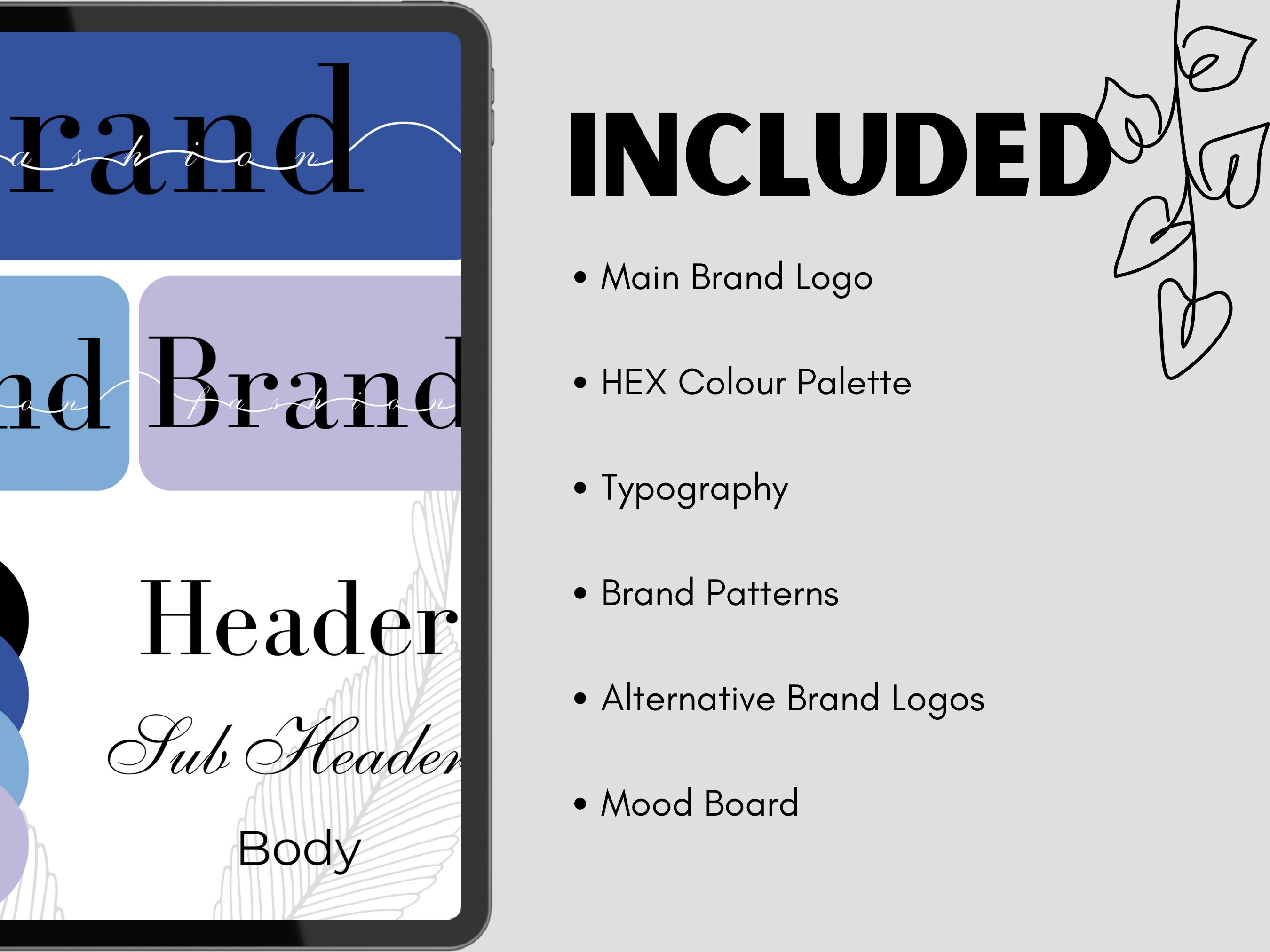 Fashion Brand Board Canva Template - Trendy, Elegant, and Fashionable ...