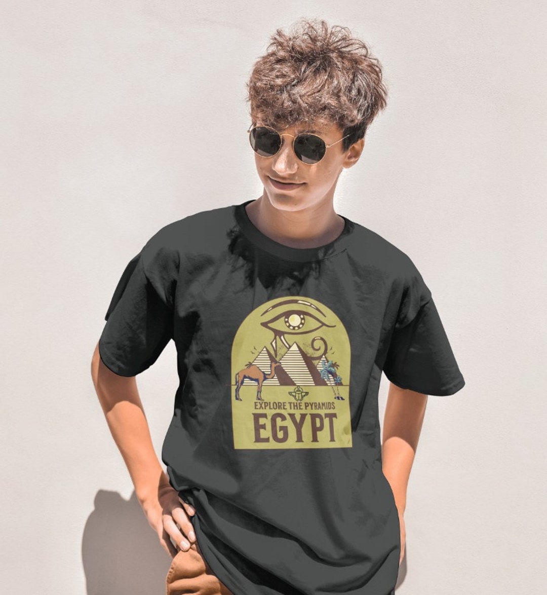 Egyptian Pyramids Tee Shirt Travel to Cairo Egypt T-shirt - Etsy