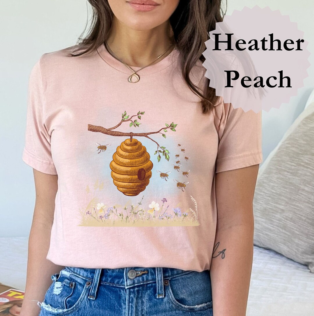 Bee Hive T-shirt, Bee Shirt, Beekeeper Gift, Springtime Shirt ...