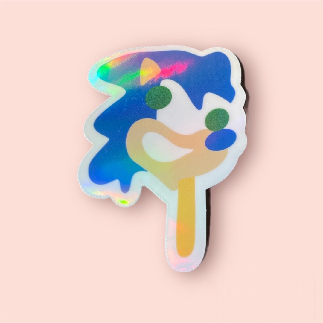 Sonic the Hedgehog Popsicle Holographic Sticker - Etsy