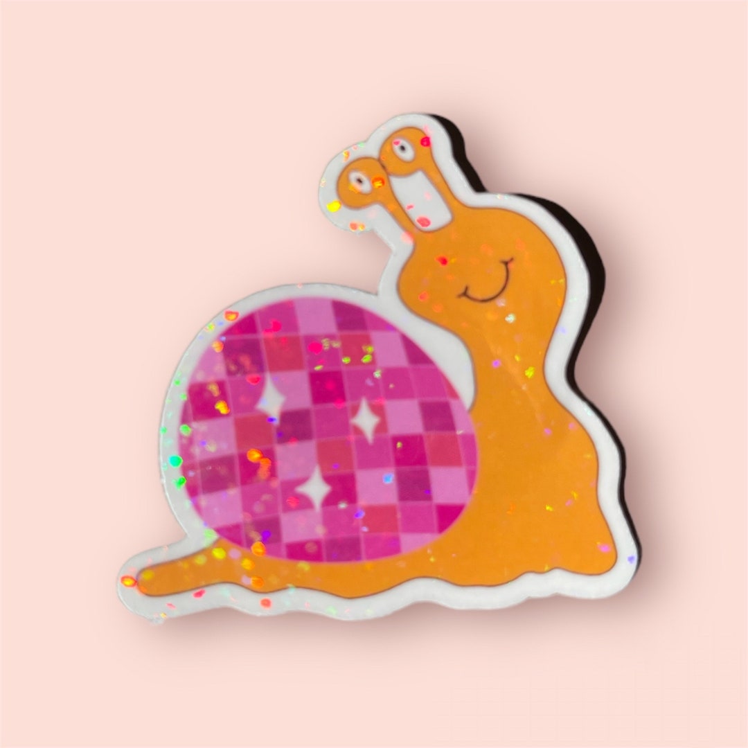 Disco Snail Holographic Sticker - Etsy