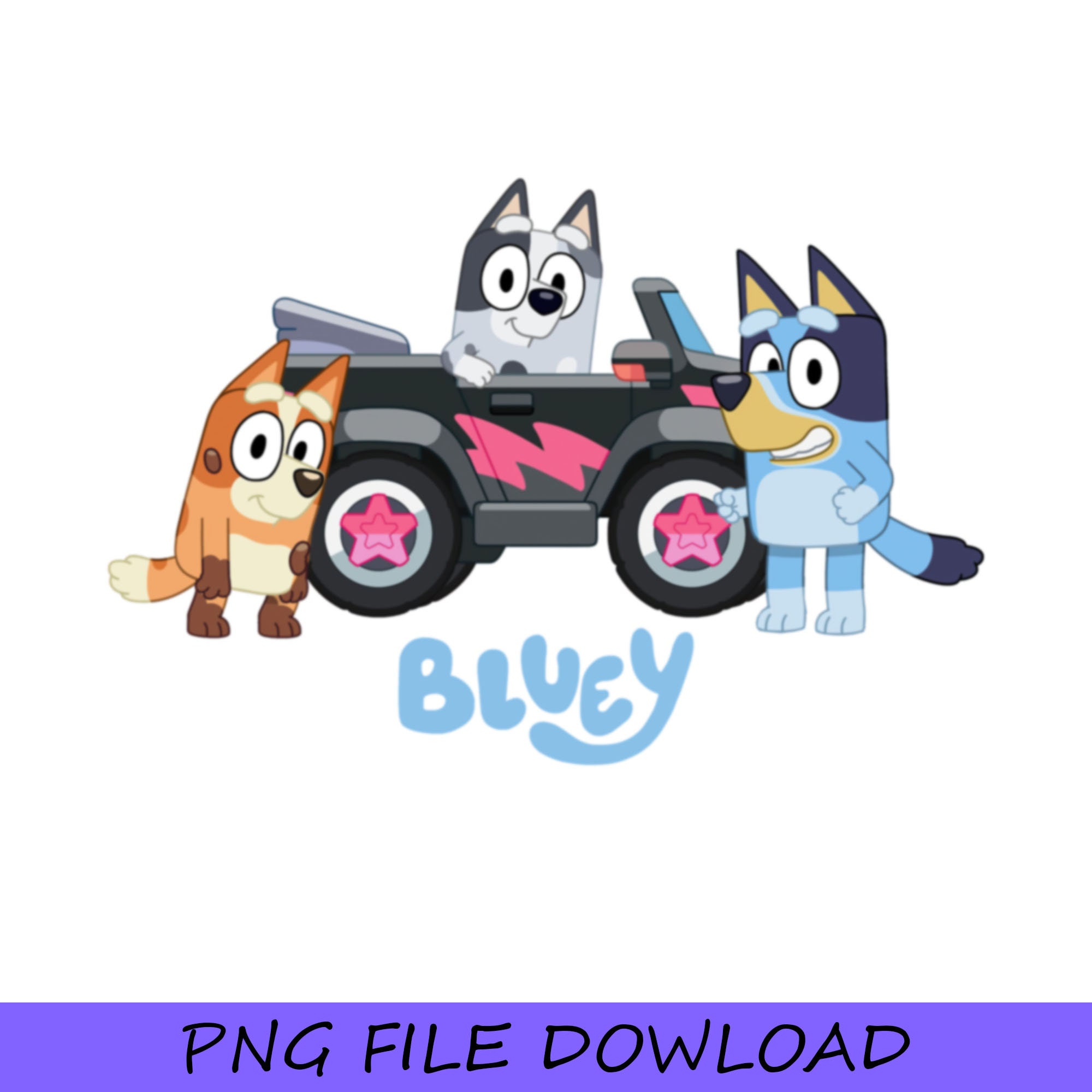 Bluey and Bingo Cars Png Bluey Png Bluey Birthday Png - Etsy Ireland