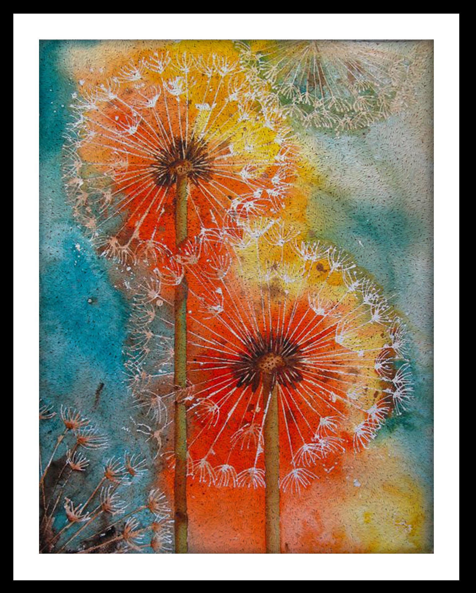 Painting Made From Rice Grains/handmade Roasted Rice Grains/painting ...