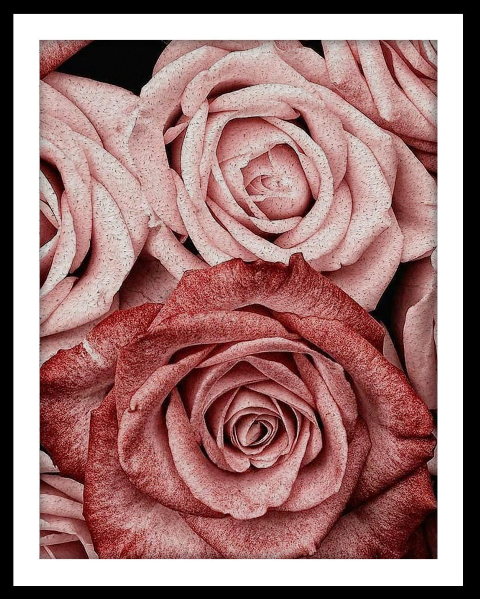 Painting Made From Rice Grains/handmade Roasted Rice Grains/painting ...