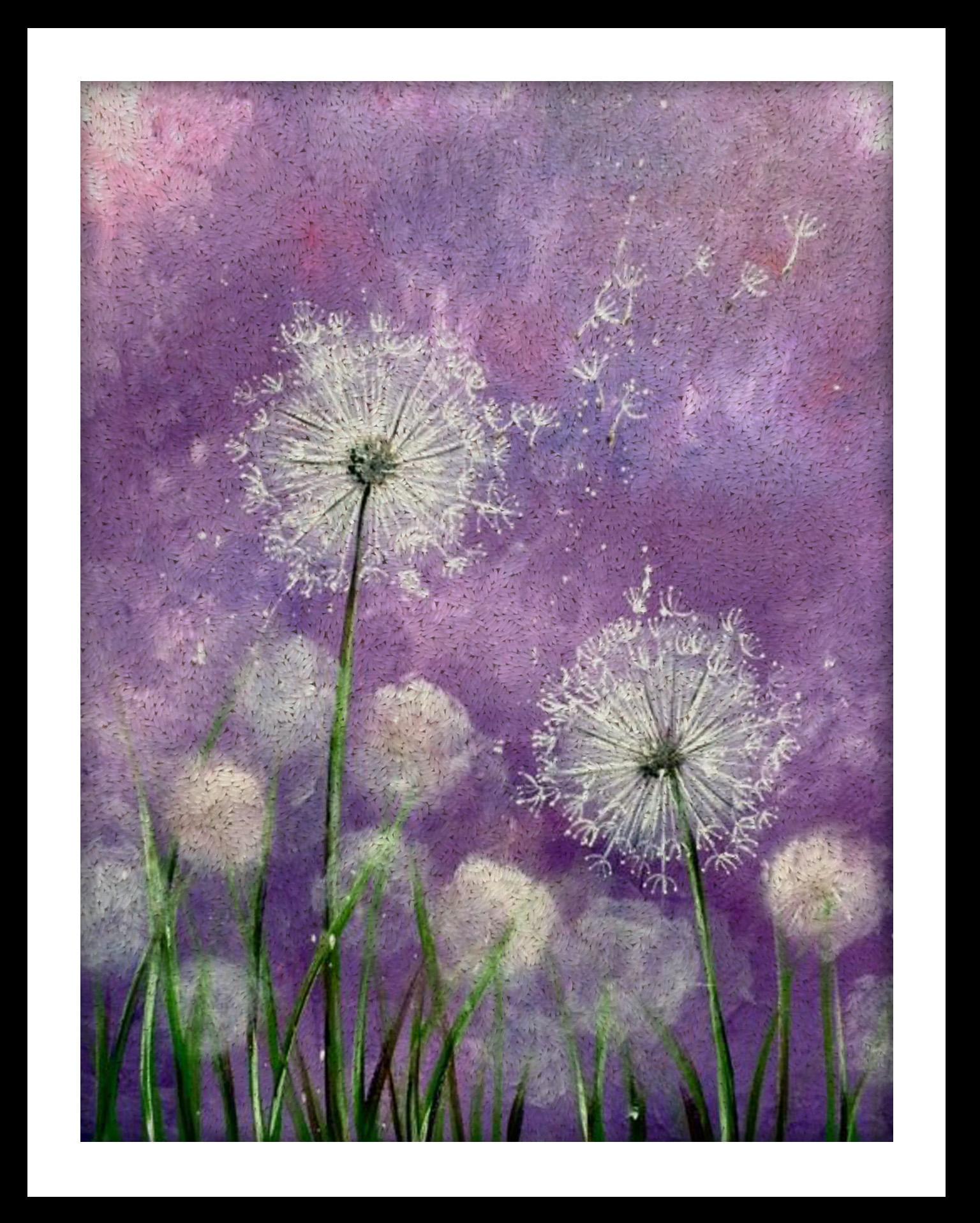 Painting Made From Rice Grains/handmade Roasted Rice Grains/painting ...