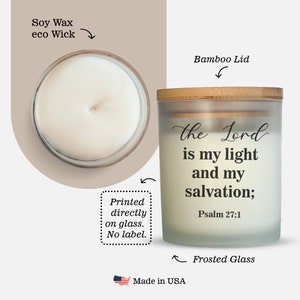 Personalized Bible Verse Candle, Custom Christian Scripture Gift ...
