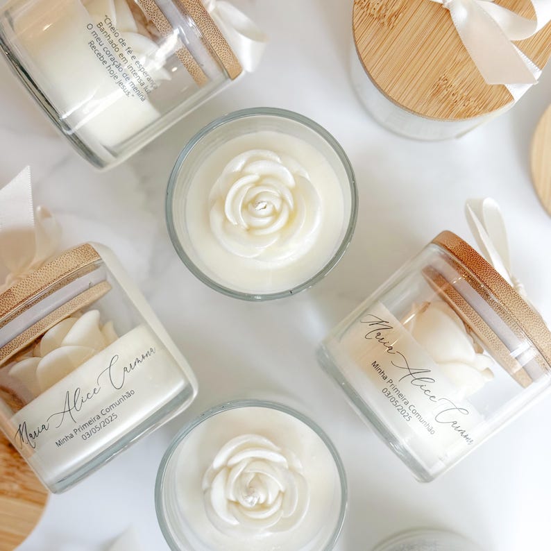 Custom Bulk Favor Candles: Baby Shower, Bridal Shower, Printed on Glass ...