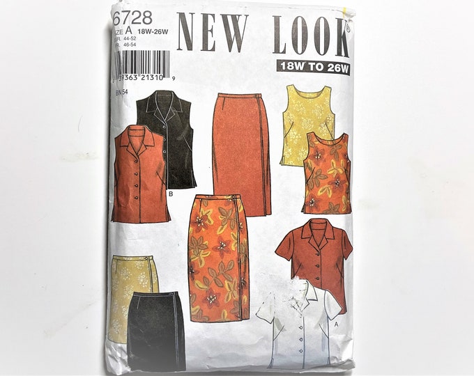 New Look 6728 Sewing Pattern - Blouses and Skirts - Simplicity - Uncut ...