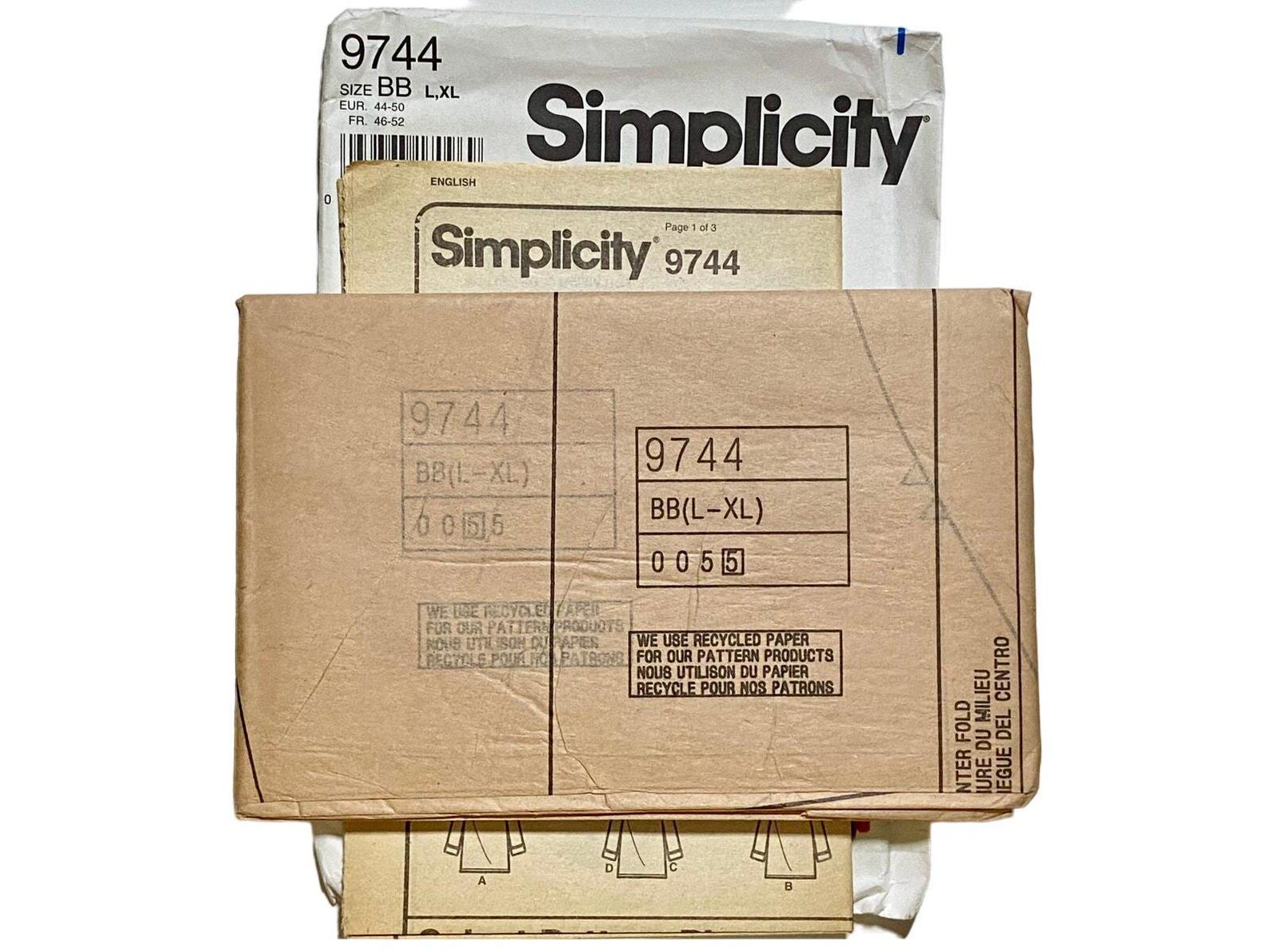 Simplicity 9744 Sewing Pattern Misses' Jackets Size L-XL Uncut - Etsy