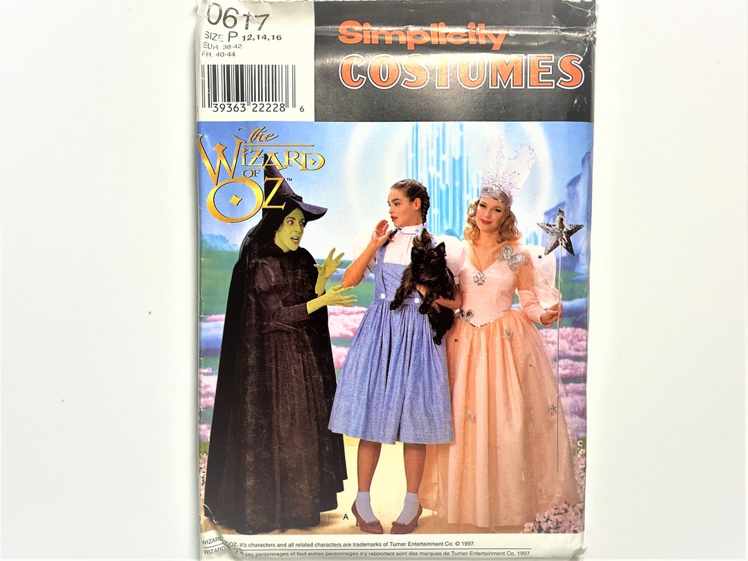 Simplicity 0617 Sewing Pattern Wizard of Oz Costume Size 12-16 Dorothy ...