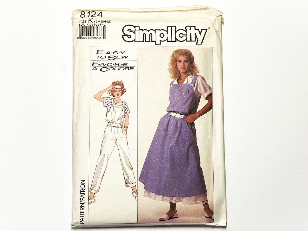 Simplicity 8124 Sewing Pattern Misses' Very Loose Fitting Jumper and ...