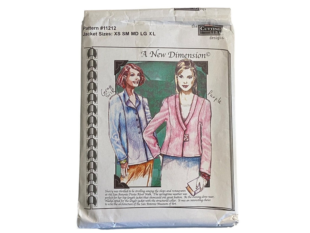 The Cutting Line Designs Sewing Pattern 11212 A New Dimension Jacket ...
