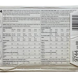 Simplicity 9744 Sewing Pattern Misses' Jackets Size L-XL Uncut - Etsy