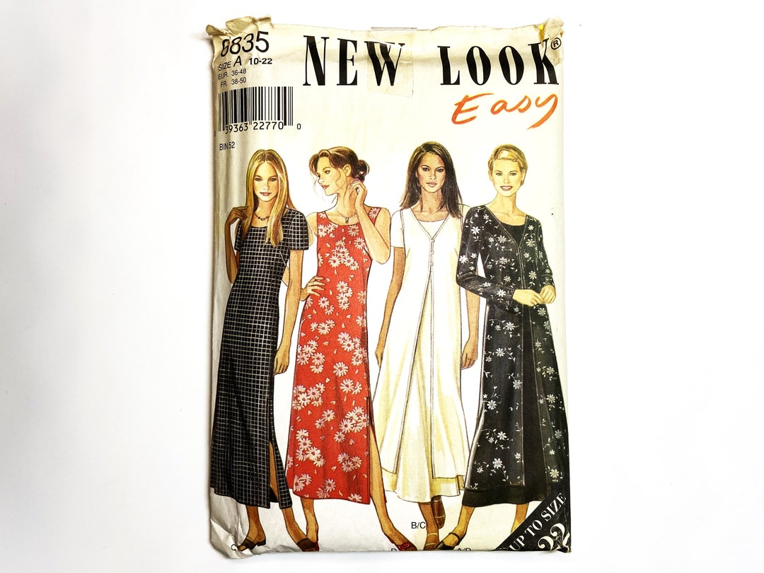 New Look 6835 Sewing Pattern Womens' Dress & Coat Size 10-22 Uncut - Etsy