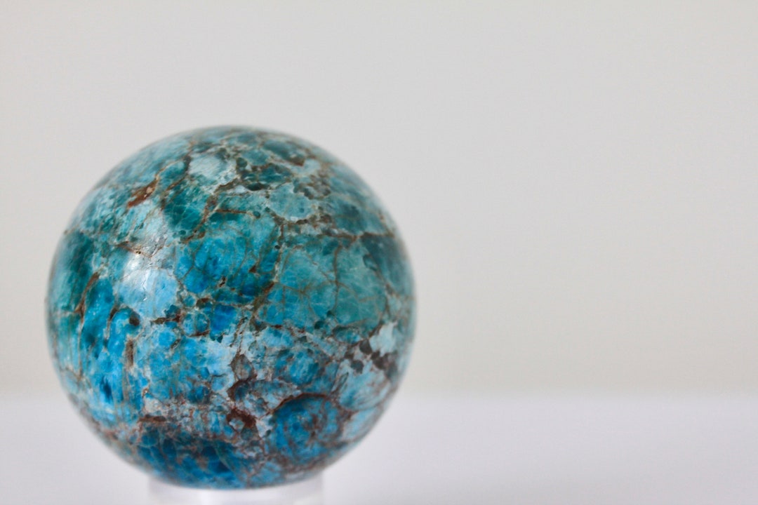 Blue Apatite Sphere - Etsy