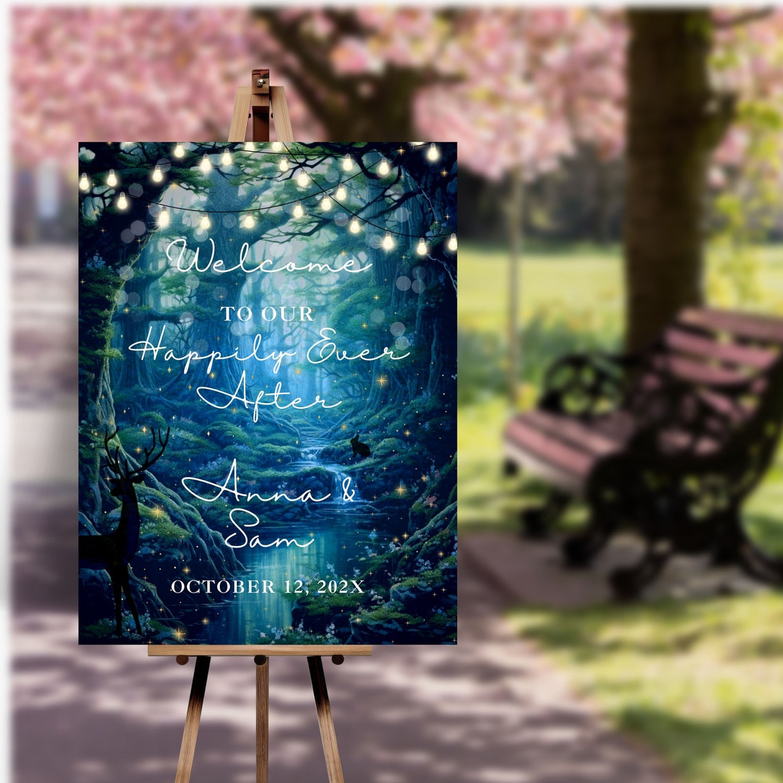 Enchanted Forest Welcome Sign - Editable Welcome Sign - Printable ...