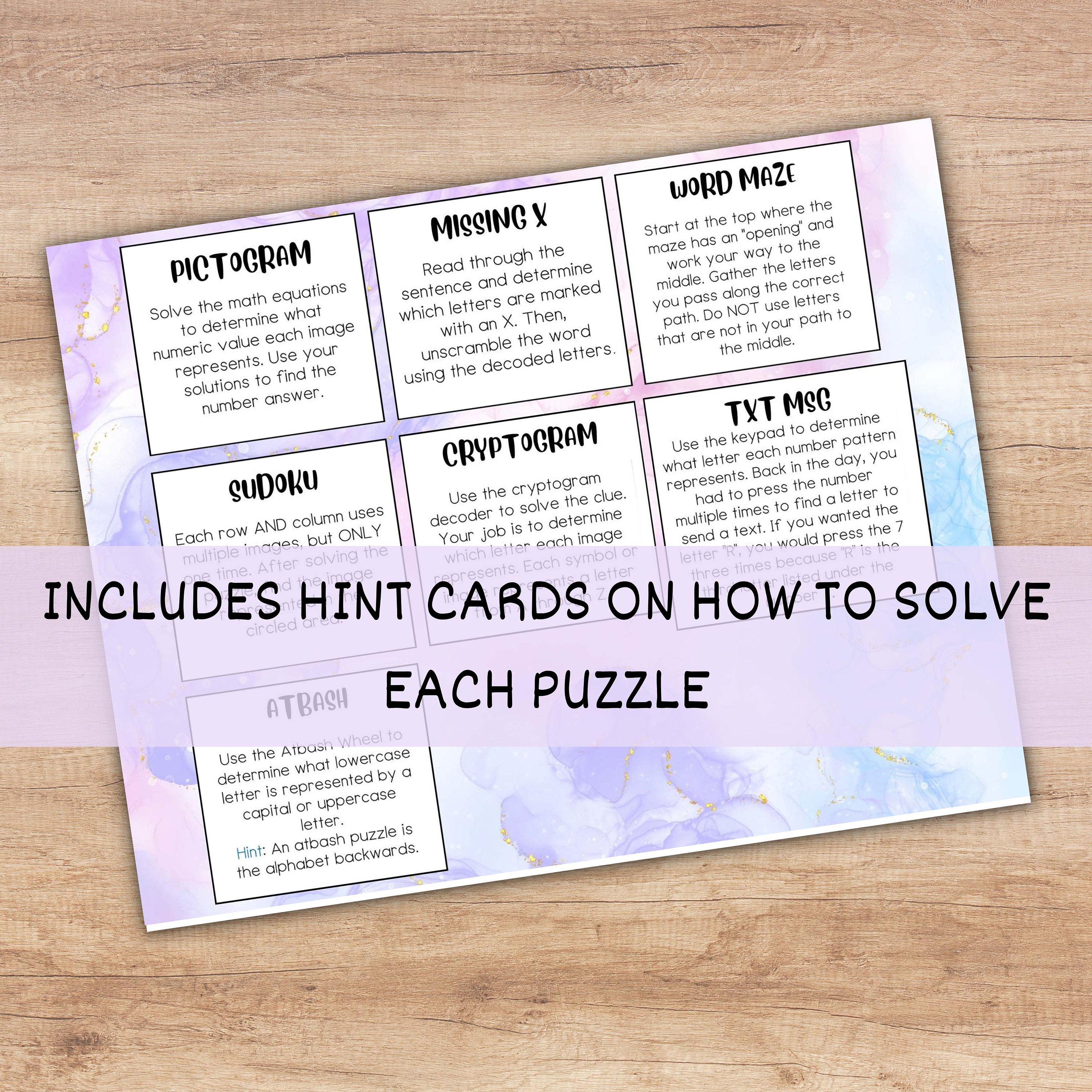 Fairy Garden Escape Room for Kids - Printable Crack the Code Puzzle ...