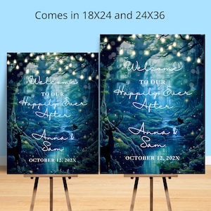 Enchanted Forest Welcome Sign - Editable Welcome Sign - Printable ...