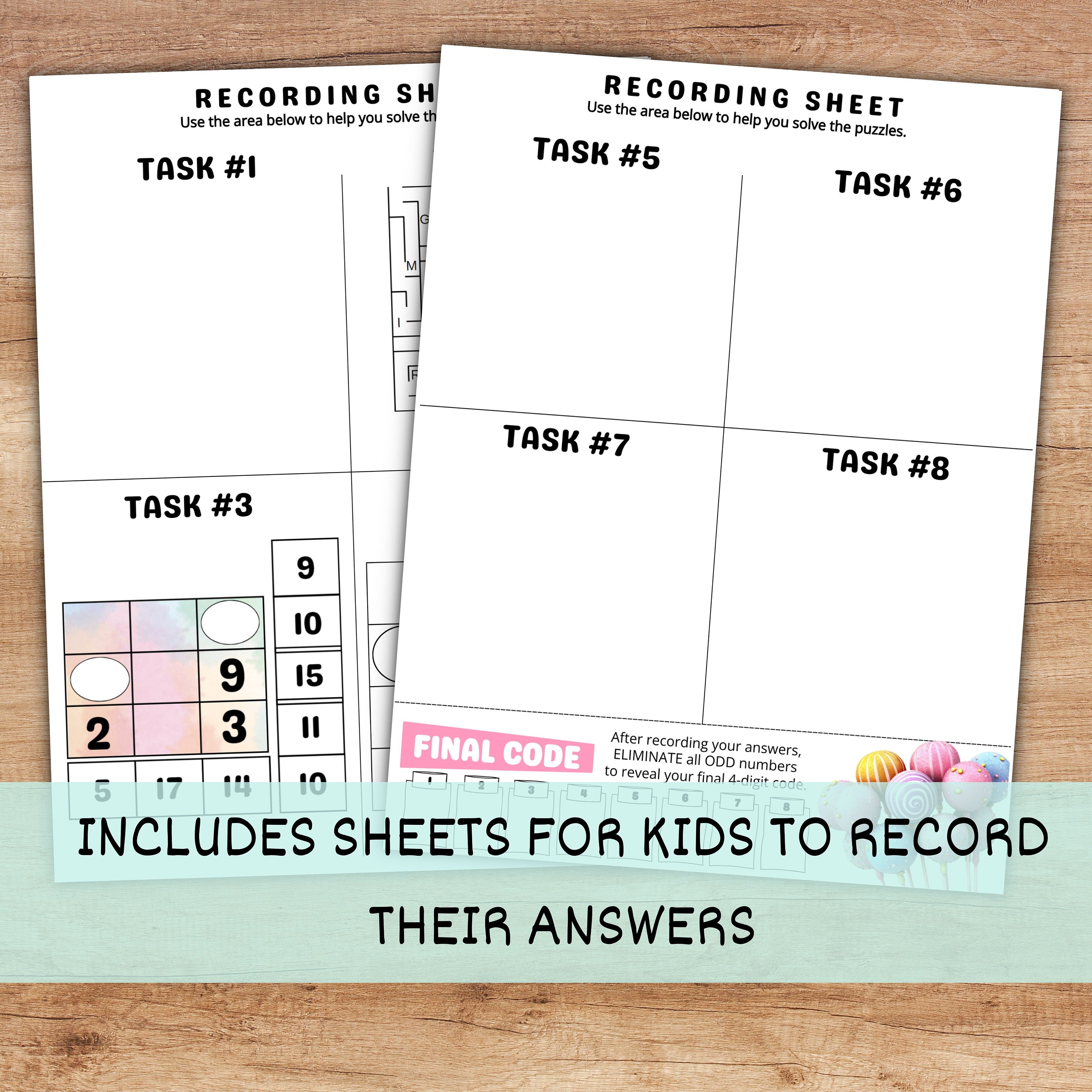 Candy Factory Chaos Escape Room for Kids - Printable Activity for ...