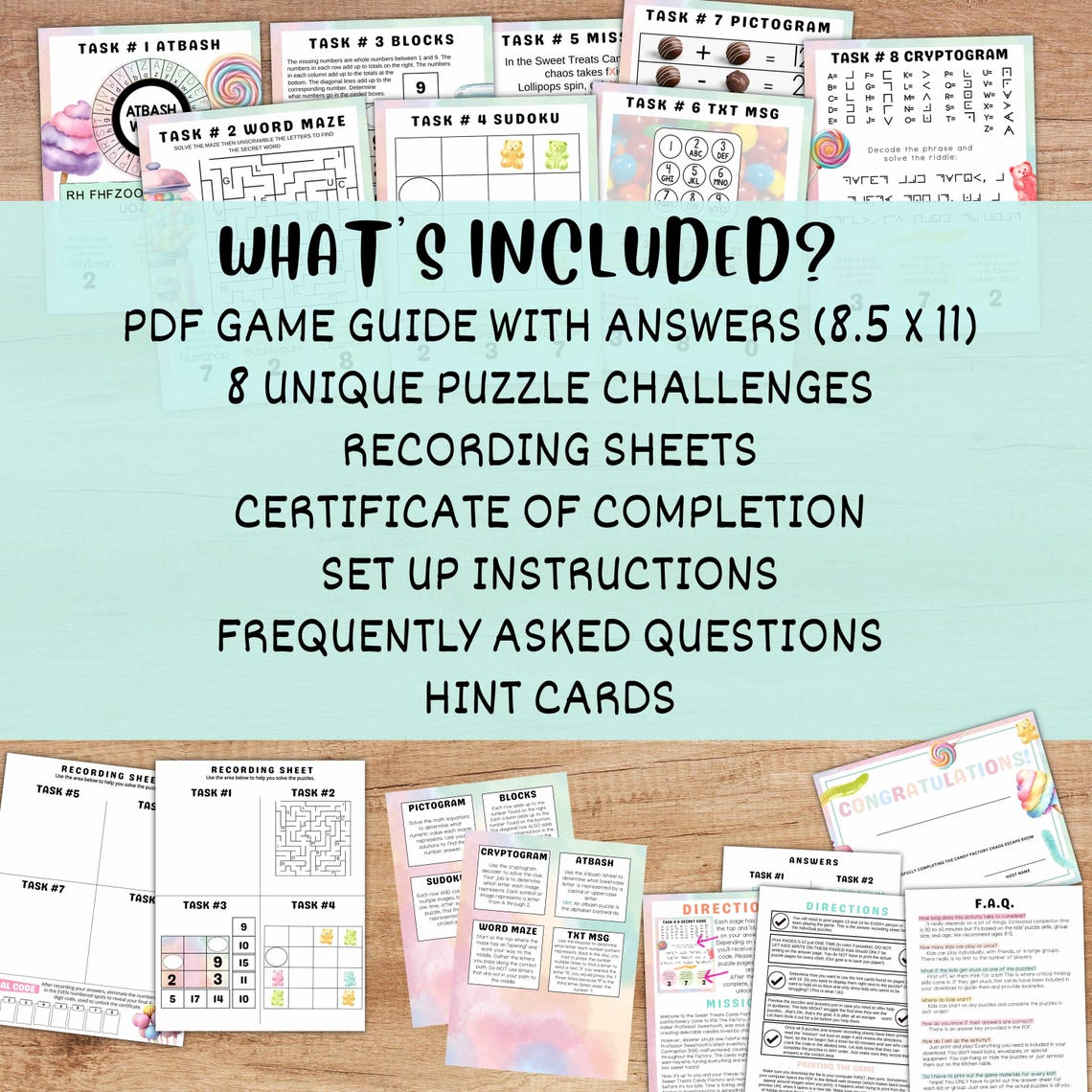 Candy Factory Chaos Escape Room for Kids - Printable Activity for ...