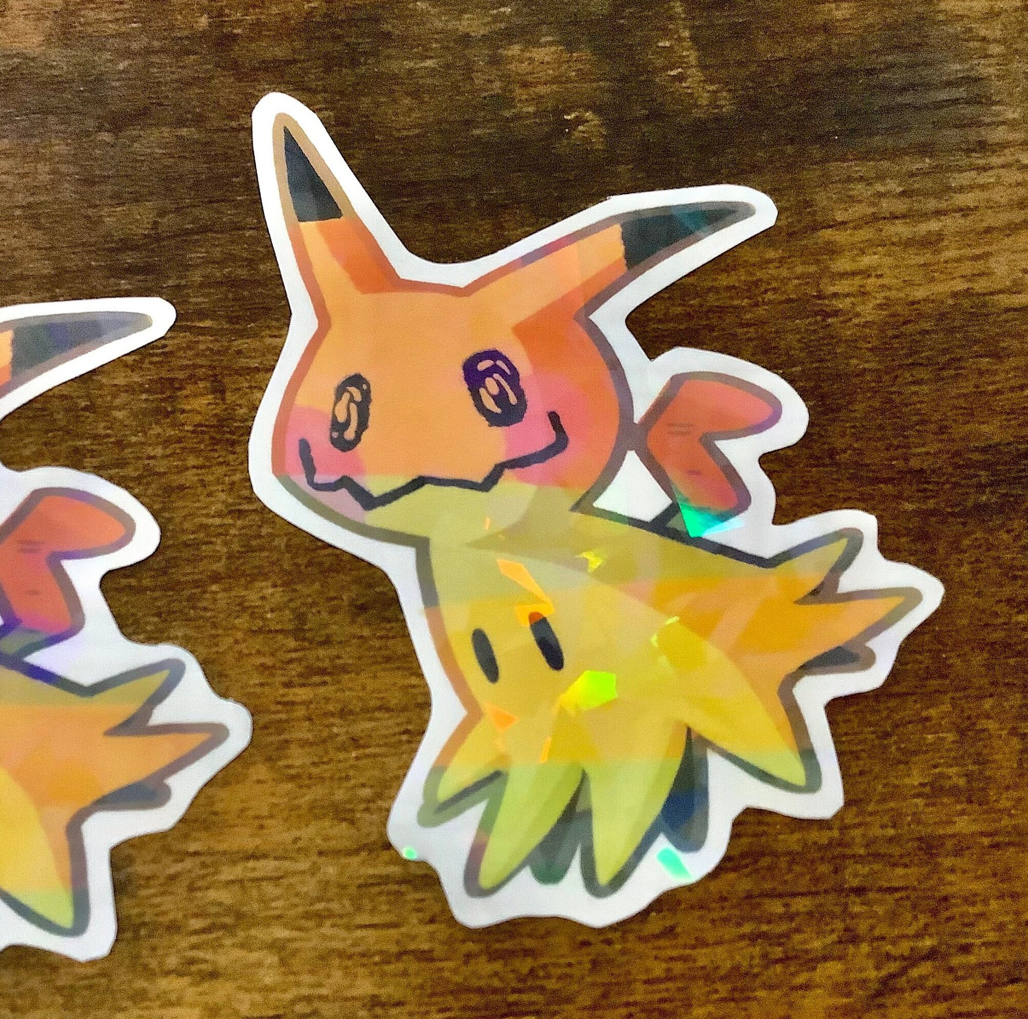 Holographic Mimikyu Sticker - Etsy