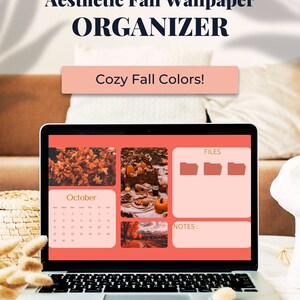 Fall Desktop Wallpaper Organizer - Etsy