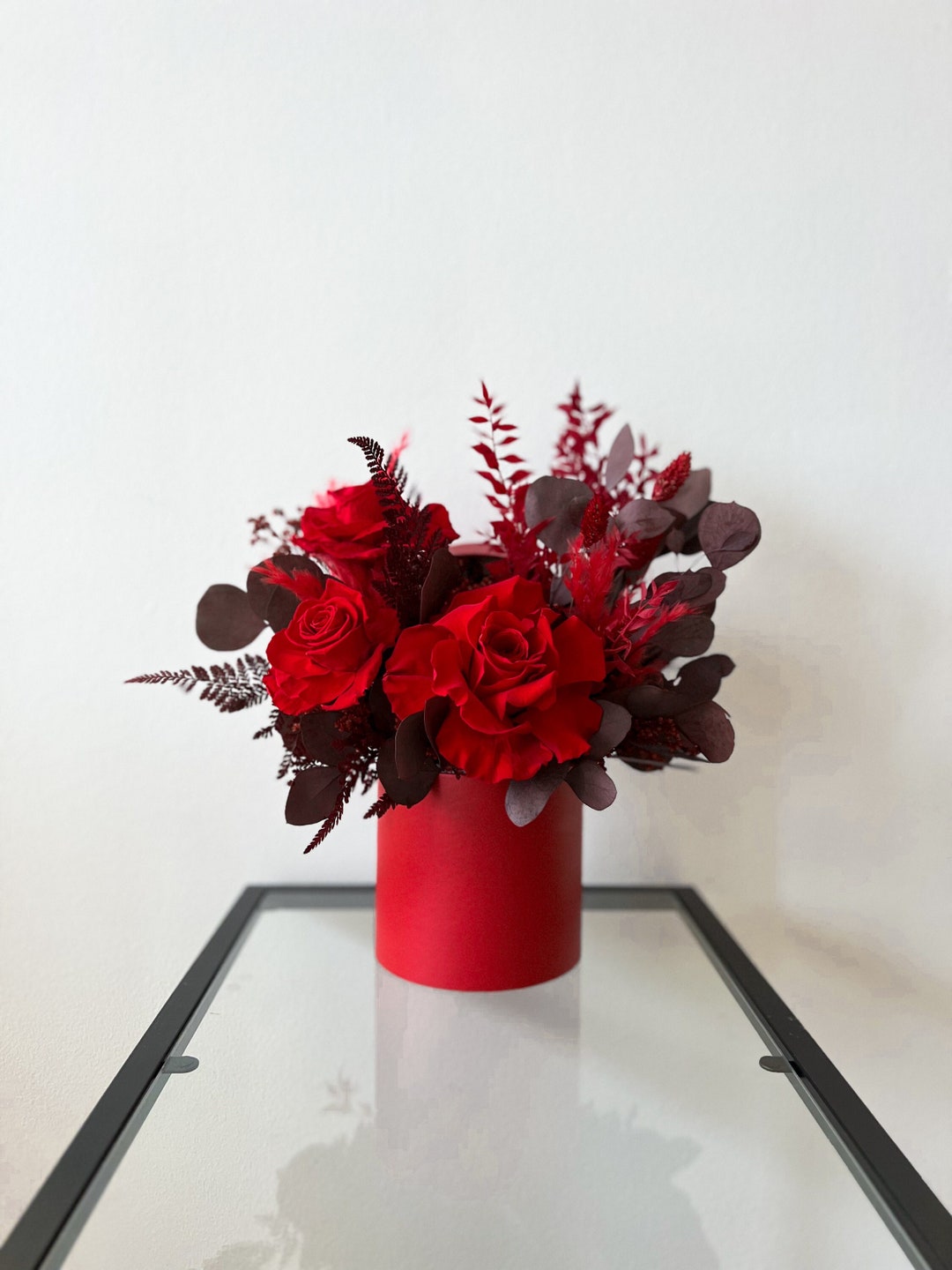 Eternal Roses Box, Flower Box for Her, Forever Rose for Love, Roses for ...