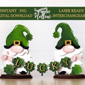 Holiday Gnomes Bundle, Interchangeable Digital Wood Laser Cut Pattern ...