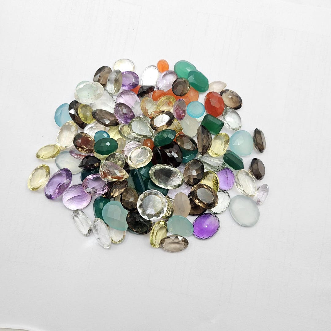 150 Carat Mixed Loose Gemstones Multi Color Stones Faceted Mix ...